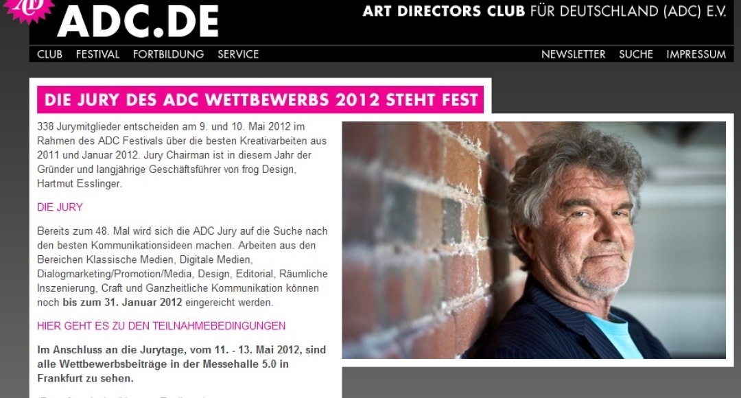 Hartmut Esslinger ist Ober-Juror beim ADC-Wettbewerb