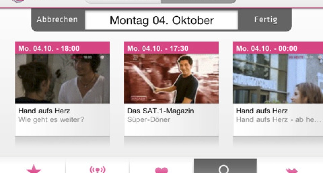 Sat.1 zieht mit Smartphone-App nach