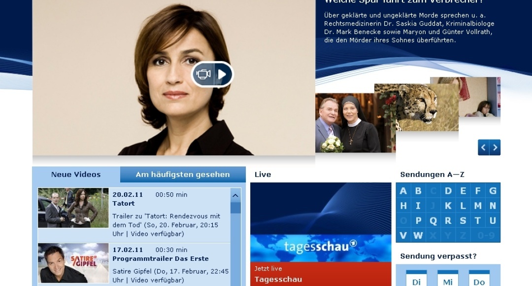 Das Erste In Der Ard Mediathek Ard Das Erste Direktvertrieb News