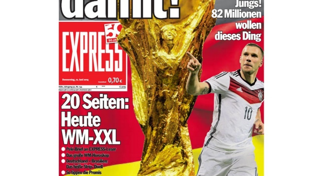 Kölner "Express" ist mit zwei Titelseiten erschienen