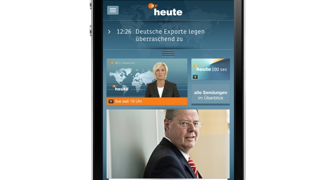 "heute"-App vor dem Start