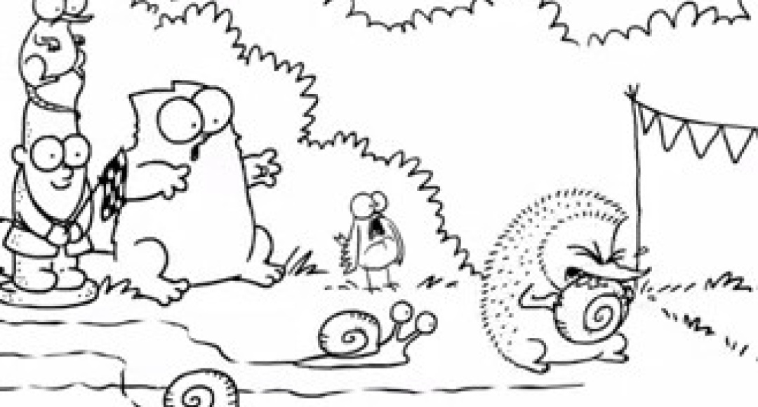 Simon's Cat beim Schneckenrennen